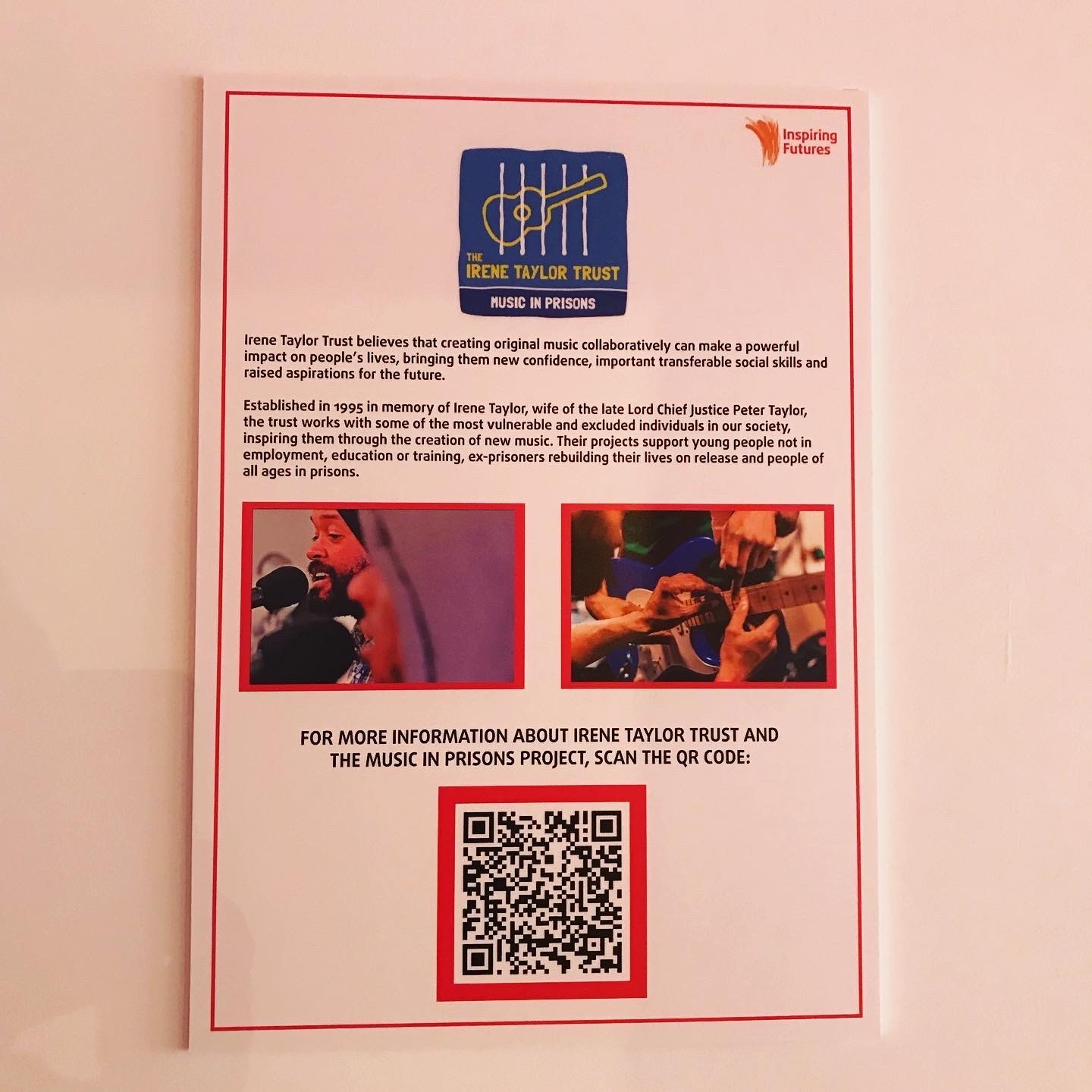 Inspiring Futures 4 – The Irene Taylor Trust